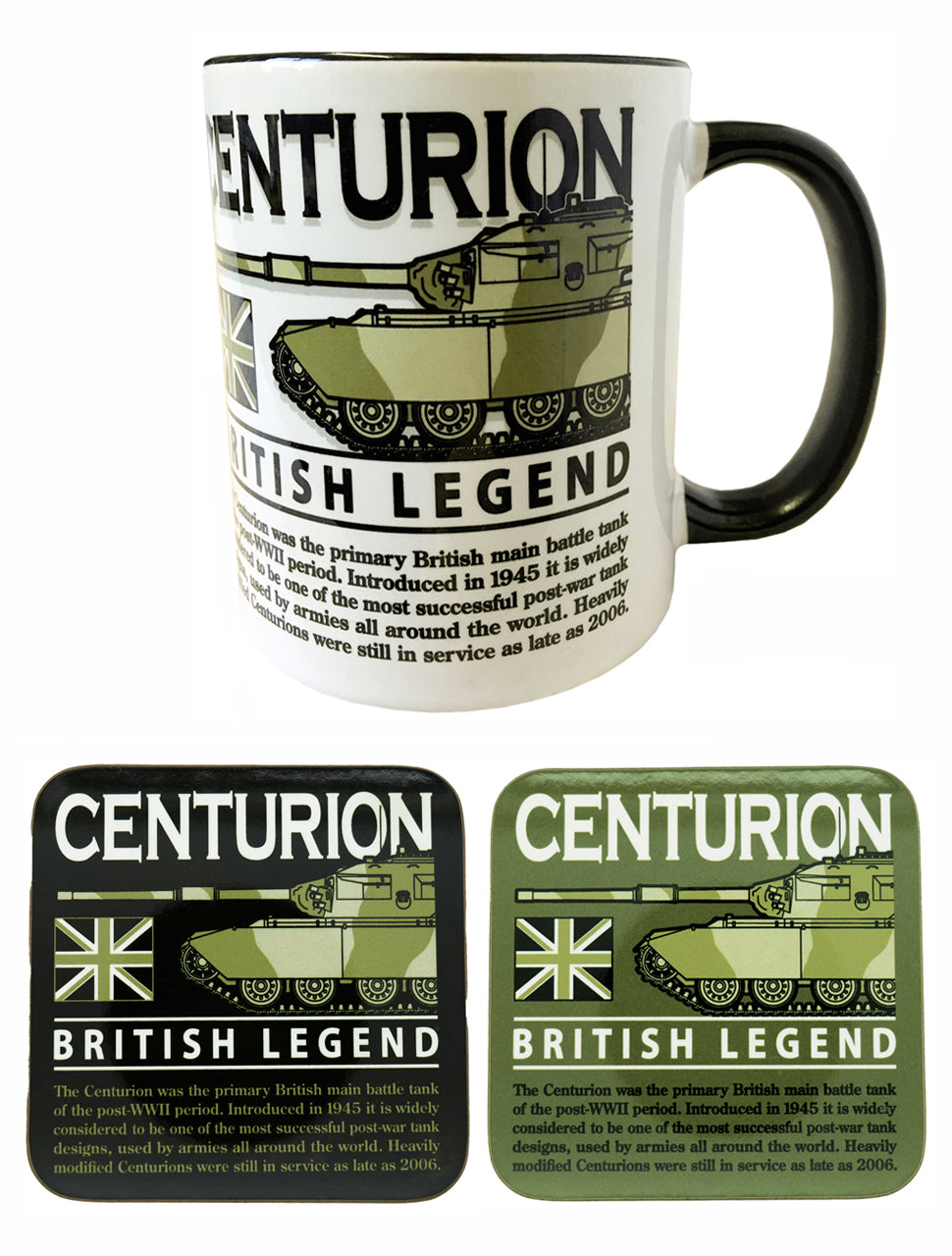 Centurion British Army Main Battle Tank Mug Coaster – The Wooden Model ...