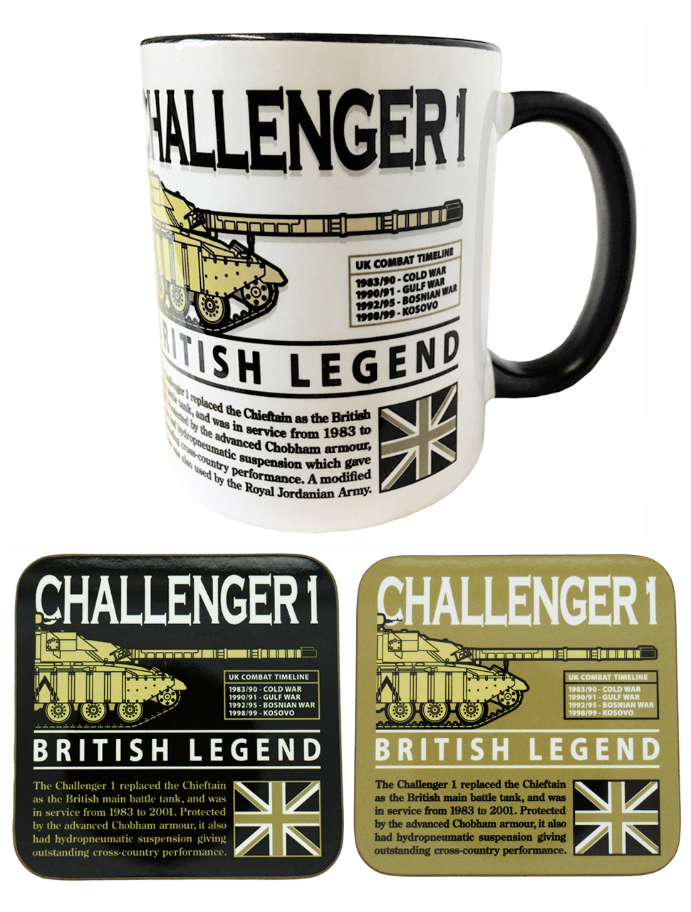 FV40304 Challenger 1 British Army Main Battle Tank Mug Coaster – The ...