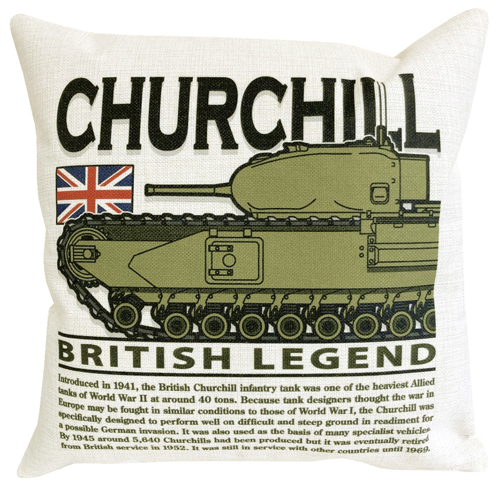 Churchill MK IV WW2 British Infantry Army Tank Cushion Inner Included ...