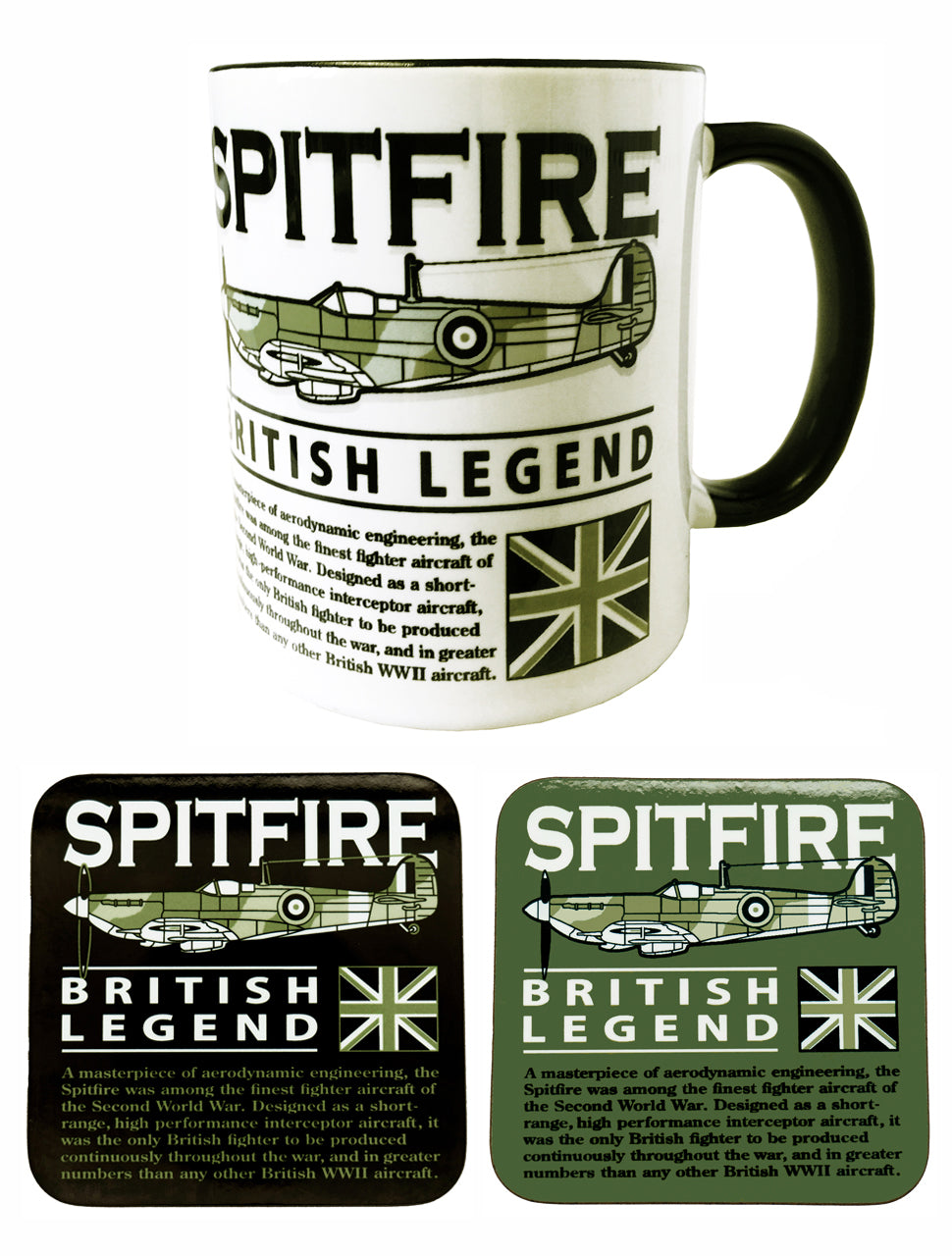 Supermarine Spitfire RAF Battle Of Britain WW2 Fighter Aircraft Mug Co ...
